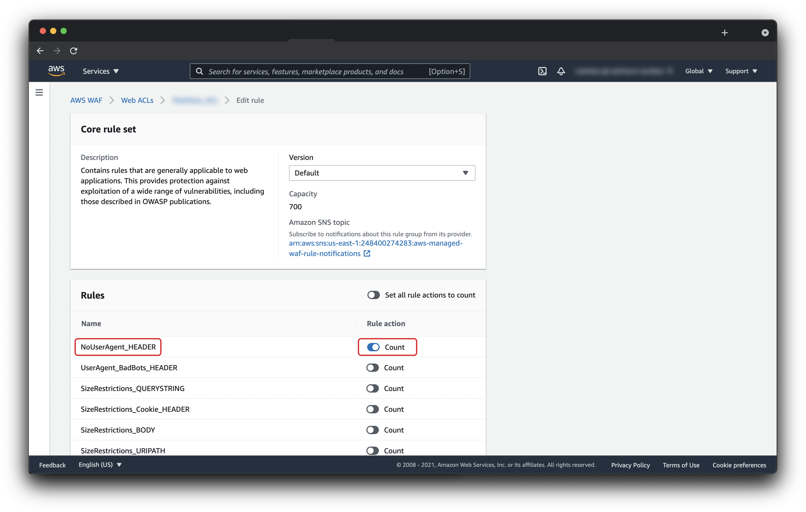 Setting Exceptions for Rule Groups in AWS WAF | WafCharm