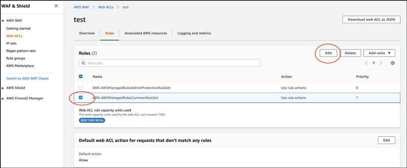 Part 2 New Aws Waf Aws Management Console Operation Managed Rules