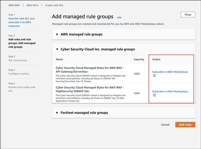 Part 2: [New AWS WAF] AWS Management Console Operation (Managed Rules ...